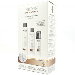 Nioxin 4 Hair System Kit for Fine Hair | Noticeably Thinning Chemically ...
